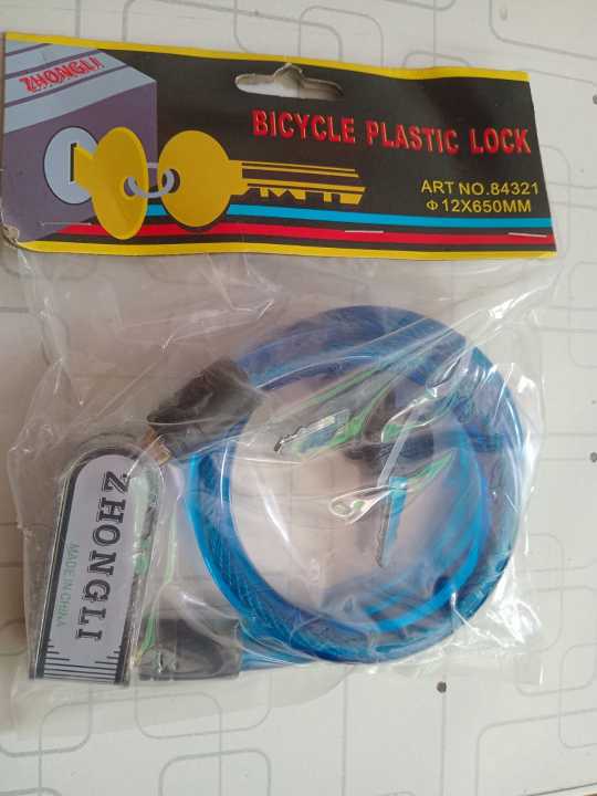 Grand Locks Heavy Duty Steel Wire Lock – Motorcycle, Cycle, Bike ...