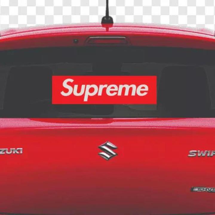 1 PCS SUPREME STICKER FOR CARS(FAMOUS)UNIVERSAL | Daraz.pk