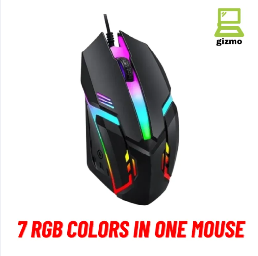 Gaming Mouse RGB - 7 Light Breathing - USB Wired Gaming Mouse For PC ...