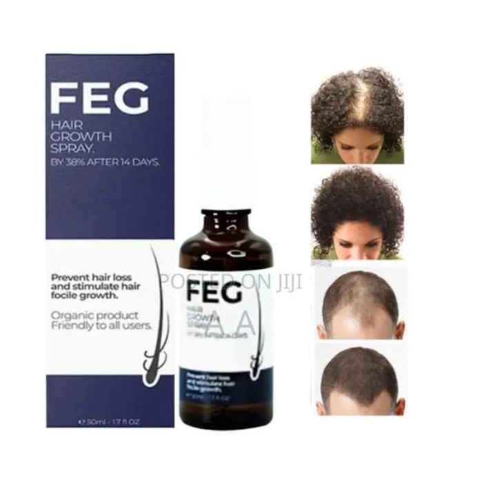 FEG Plus Hair Growth Spray 50ml – Hair Regrowth Serum for Men & Women ...