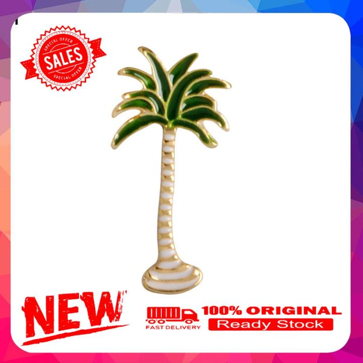 Cactus Coconut Tree Leaf Brooch Pin Breastpin Wedding Jewelry Scarf ...