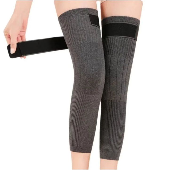 2Pcs/ 1 Pair Knee warmer for men and women with straps/Belts, Wool Knee ...