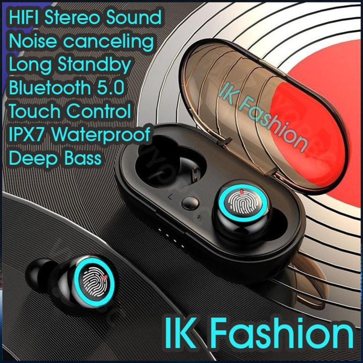 IK Fashion- Y50 Pro TWS Wireless Earbuds Bluetooth 5.0 Waterproof Deep ...
