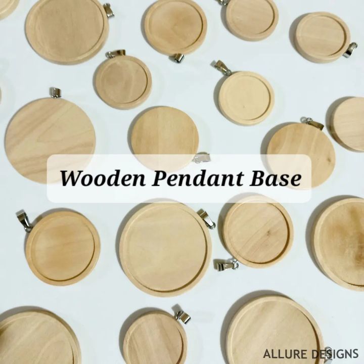 Wooden Pendant Base for Resin Pendant or Resin Jewellery or DIY ...