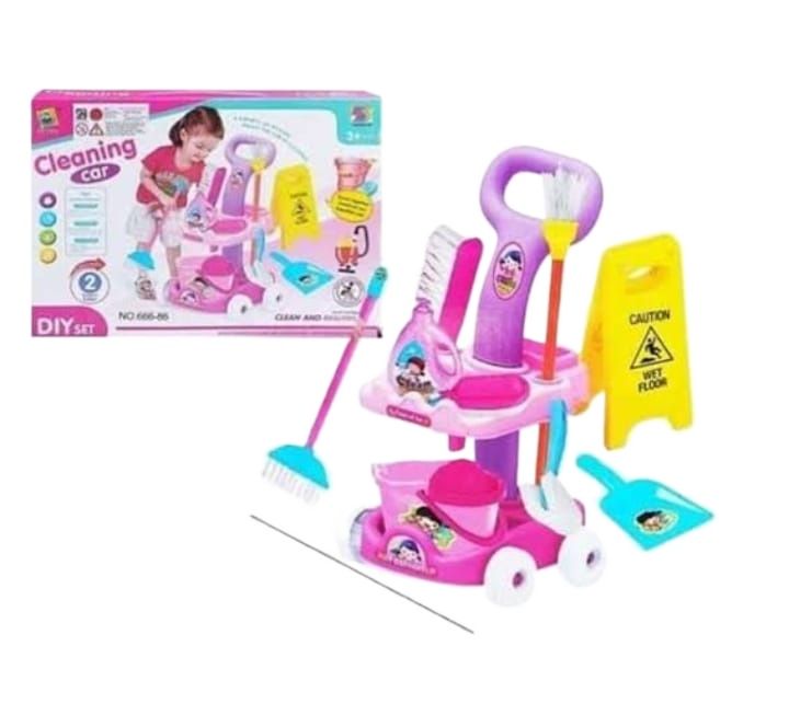 Cleaning Car Toy Set With Accessories Included Pretend Play House ...