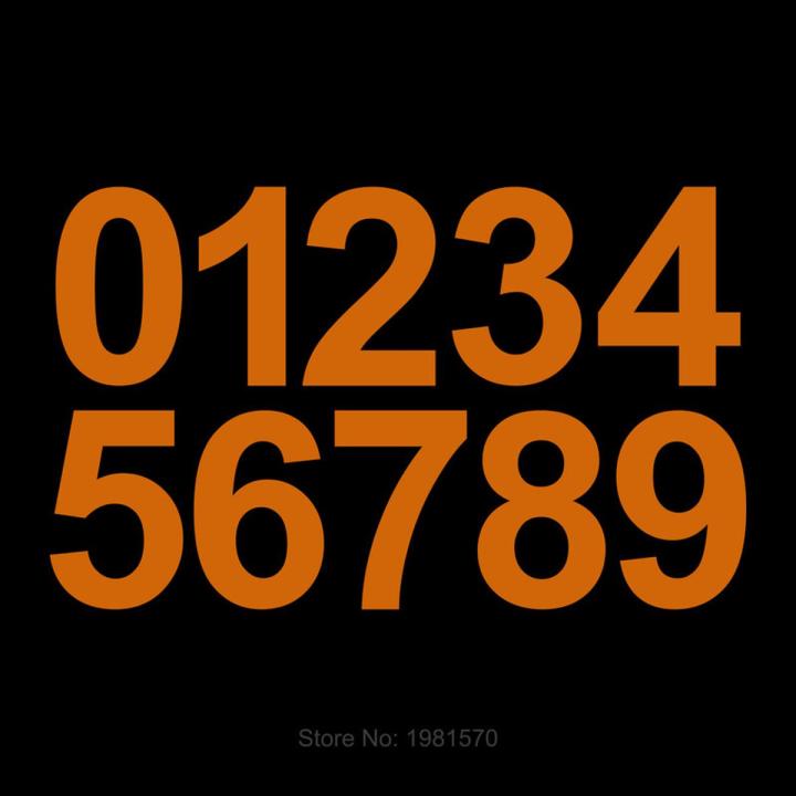 Glow Number Stickers 0 to 9 Digit Stickers for Wall Switch Numbering ...