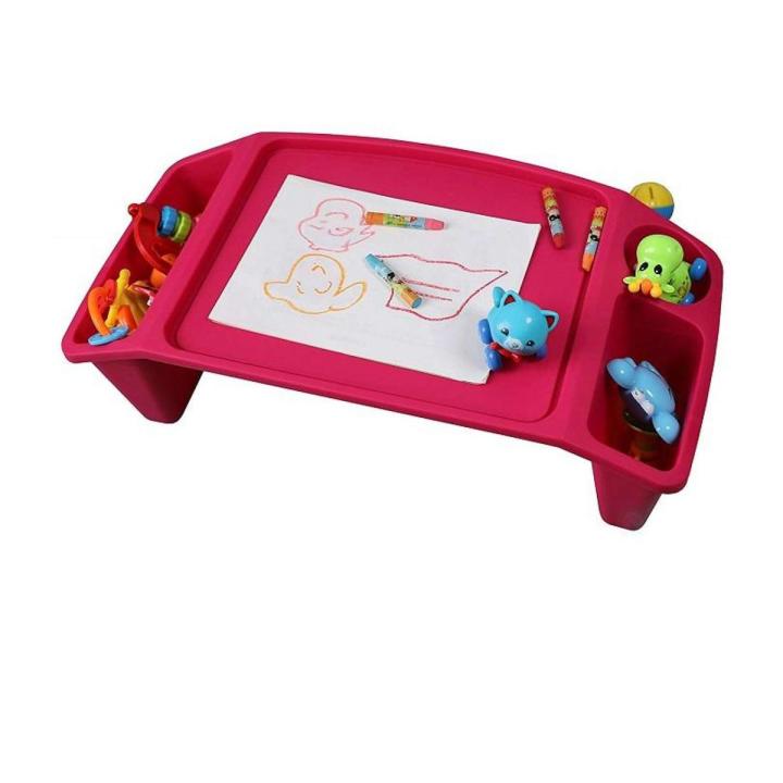 New Durable Assorted Color Kids Plastic table Lap Tray Plastic Study ...