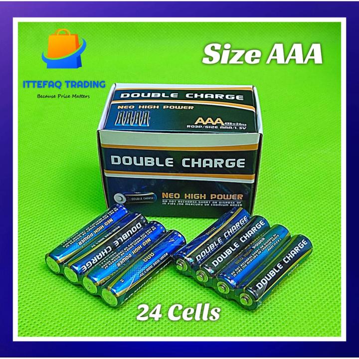 24Pcs Double Charge Heavy Duty Cells AAA Size 1.5V Battery Cell For All ...
