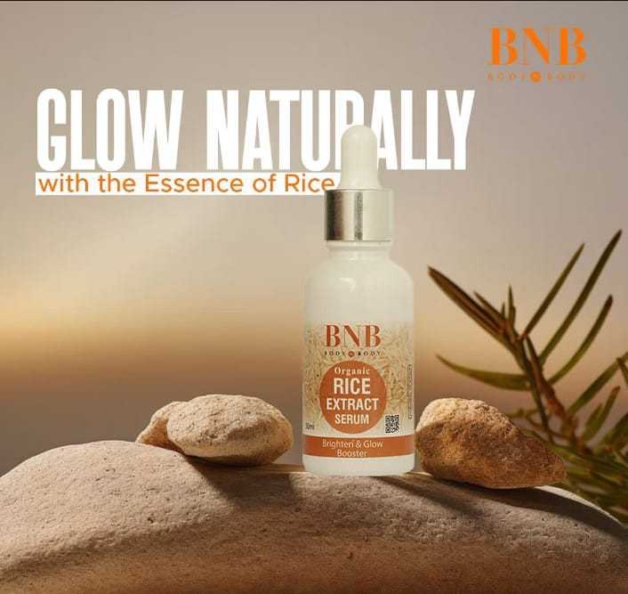 organic rice extract serum brighten and glow booster | Daraz.pk