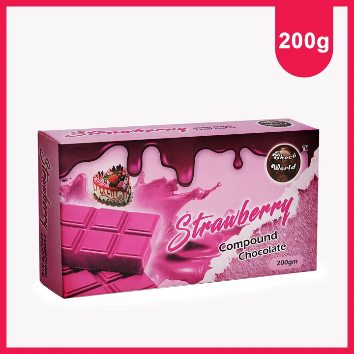 Strawberry Chocolate Slab – 200 Grams | Fruity & Creamy | Made in ...