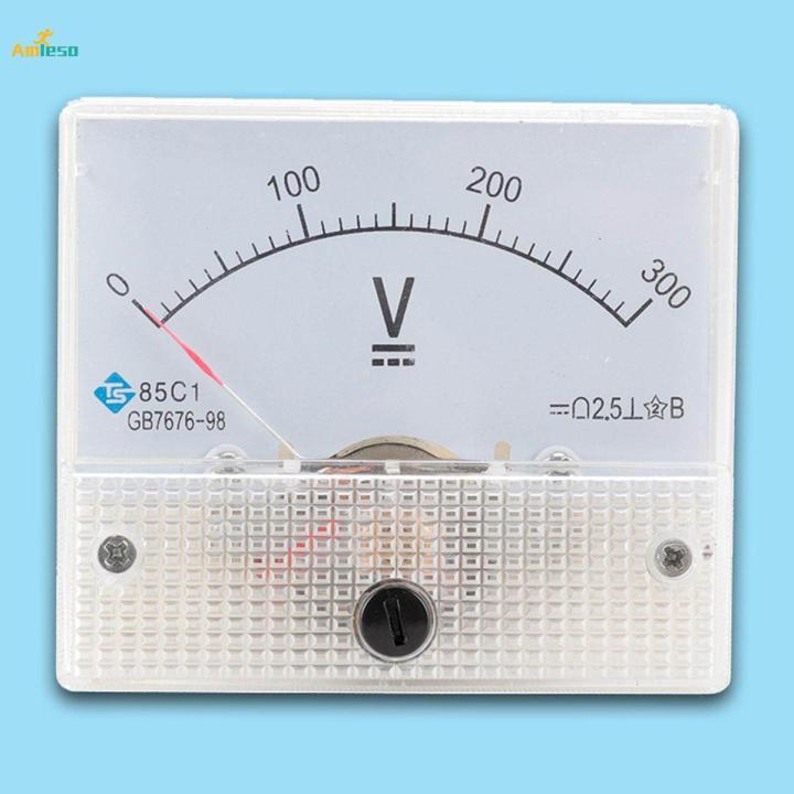 85C1 Analog Panel Meter Voltmeter DC Volt Voltmeter Pressure Gauge - DC 0-300V | Daraz.pk