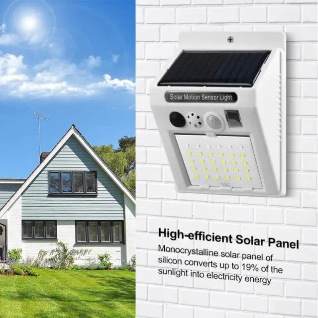 Solar Alarm with Motion Detector,Outdoor Farm Anti-Theft Infrared ...