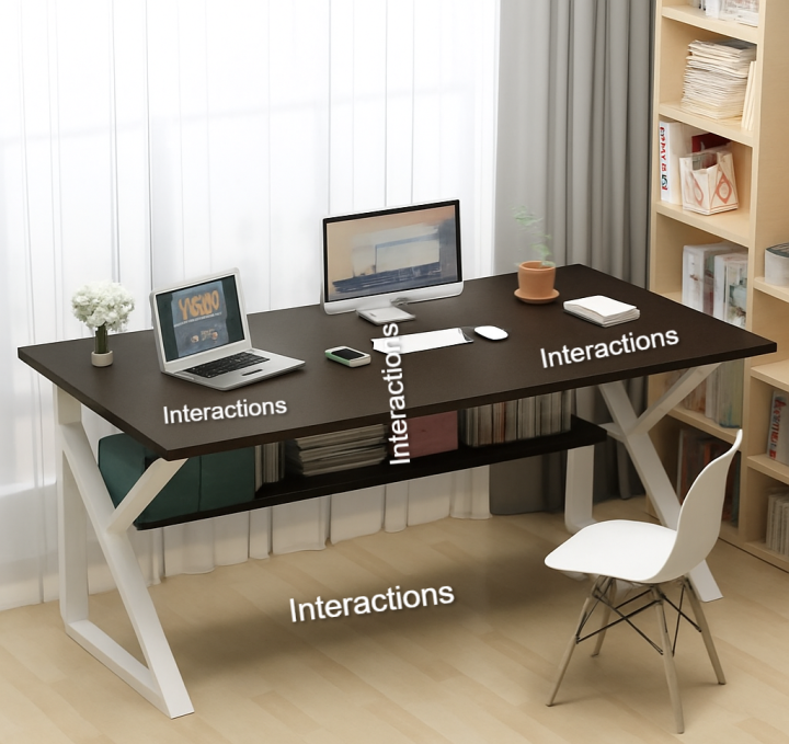 Gaming Table laptop table computer table study table writing table Home ...