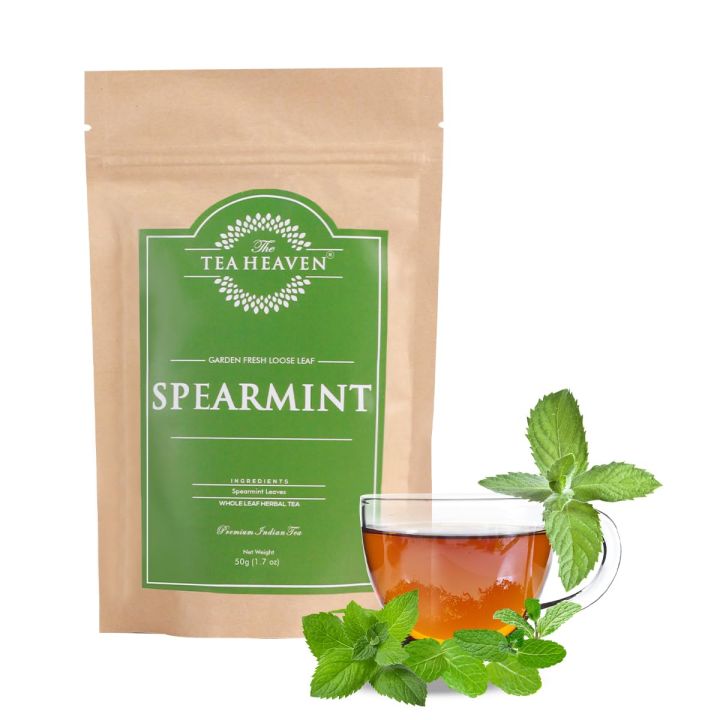 Tea Heaven Pure, Natural Loose Leaf Spearmint Tea | 250g Relief for ...