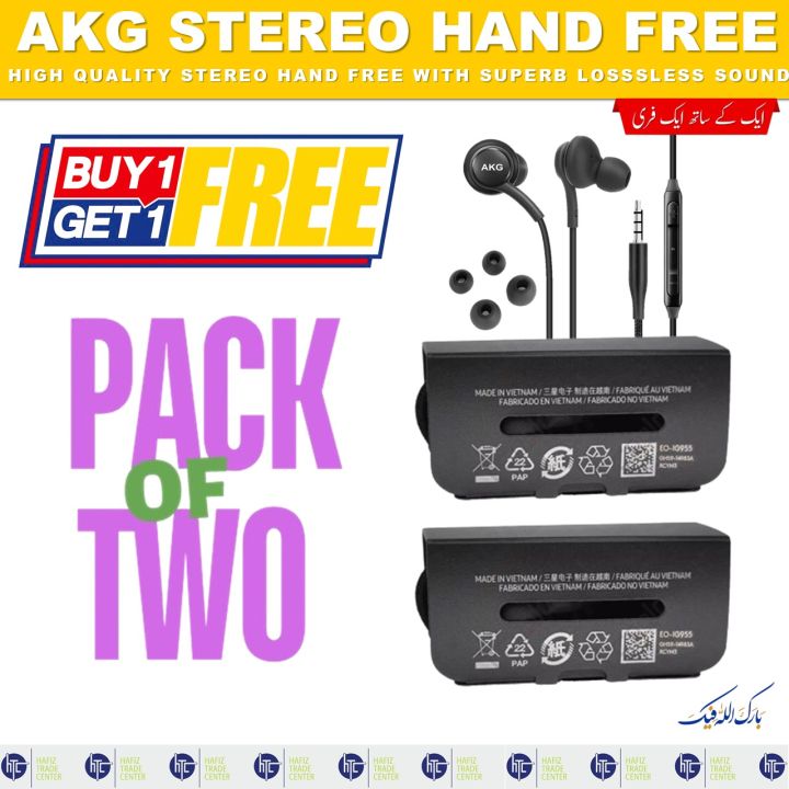 (Buy 1 get 1 Free) Akg Original Handsfree High Quality Bass & Sound ...