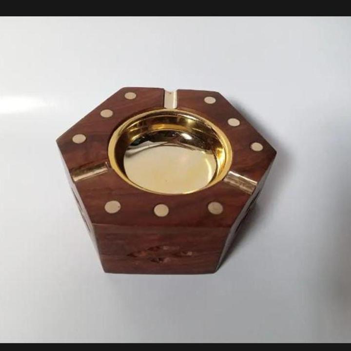 Ashtray, Wooden Ashtray, Brass Design Wooden Ashtray, Box Shape Ashtray ...