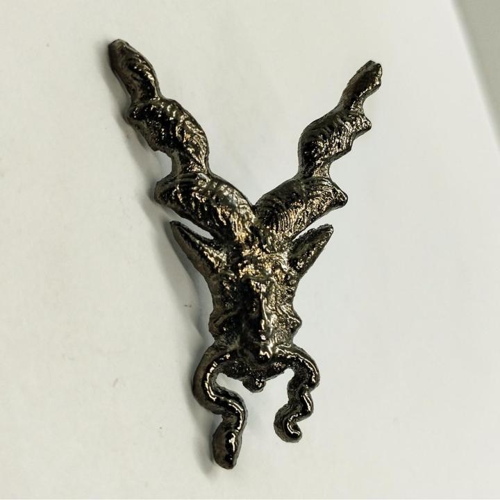 3D Metal Lapel Pin Markhor Brooch, Black Markhor Badge for men, ISI ...