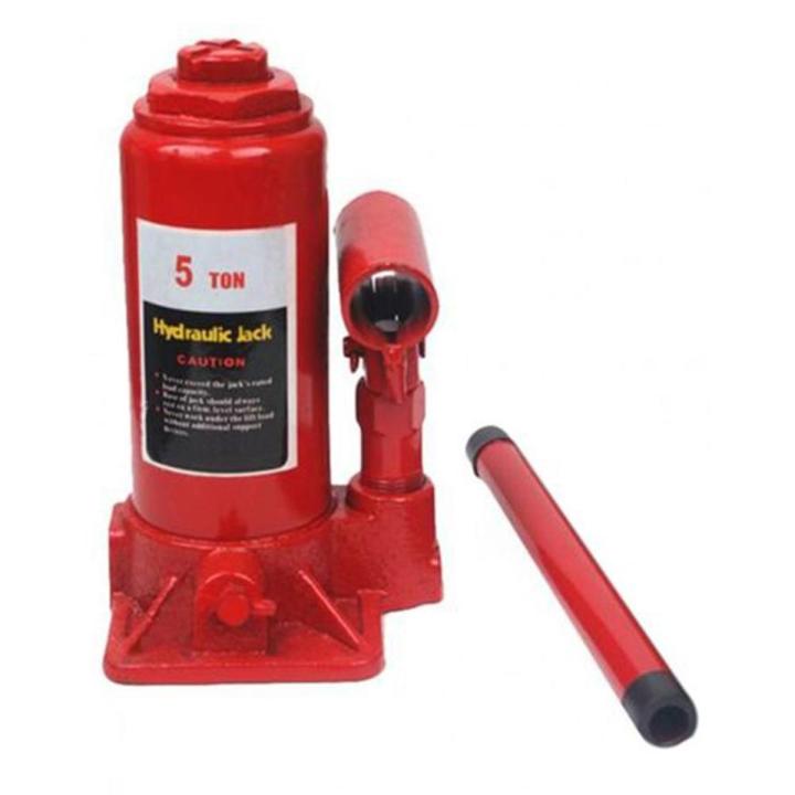 5 Ton Hydraulic Bottle Jack For Car, Jeep & Heavy Items Red 5 Ton ...