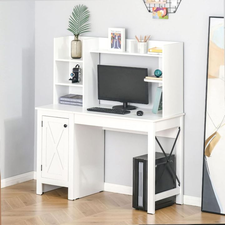 Contemporary and Elegant Computer Desk with Integrated Storage ...