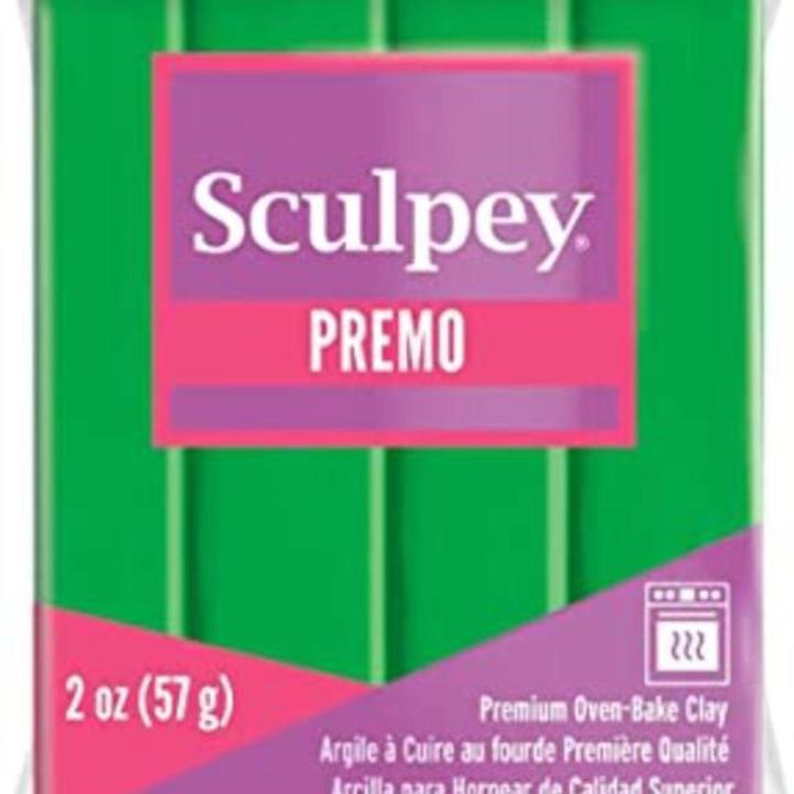Sculpey Premo Polymer Oven-Bake Clay, Green, Non Toxic, 4 oz. bar ...