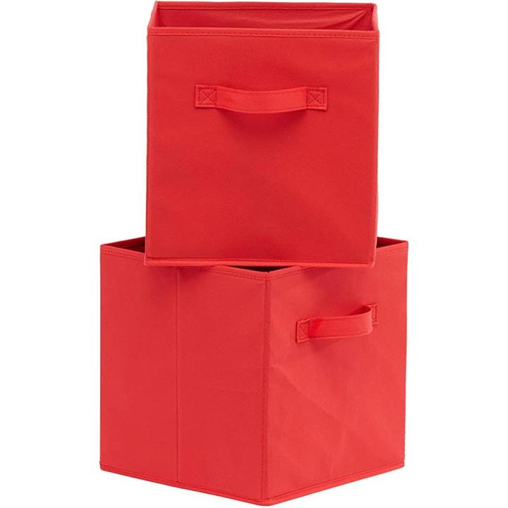 Toy Storage Box Foldable Square Fabric Storage Bin Collapsible Box ...