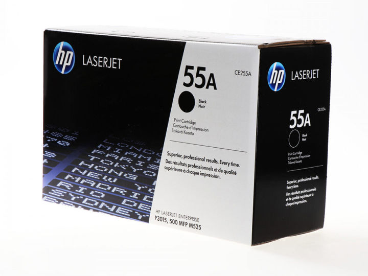 HP 55A Toner Cartridge (CE255A) – Compatible for LaserJet P3015 Series ...