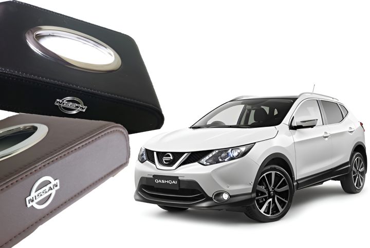 Nissan Motors Pu Leather Tissue Box with Nissan Logo For Aesthetic Look ...