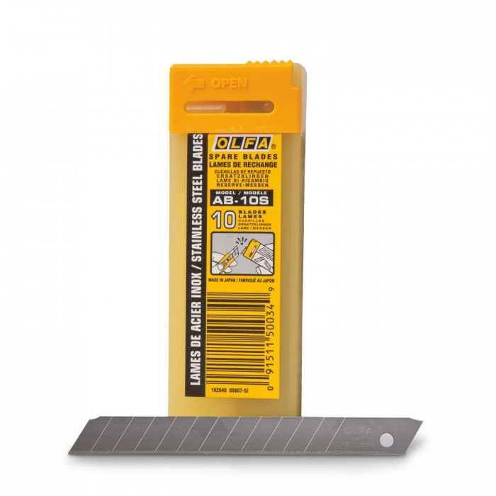 Olfa AB-10s - 9mm Stainless Steel 6 Spare Blades | Daraz.pk