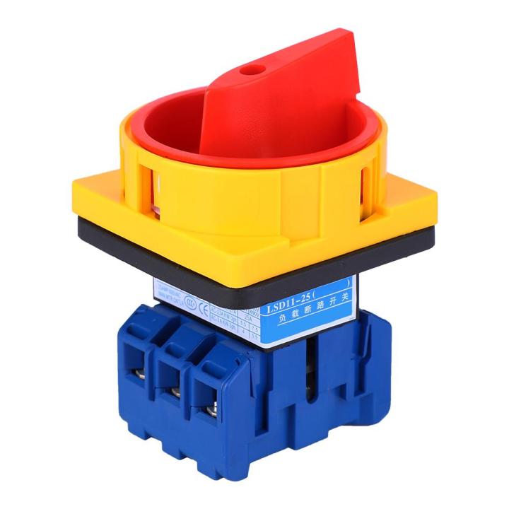 Plastic 2 Positions Locked Action Type Changeover Switch AC600V 25A ...