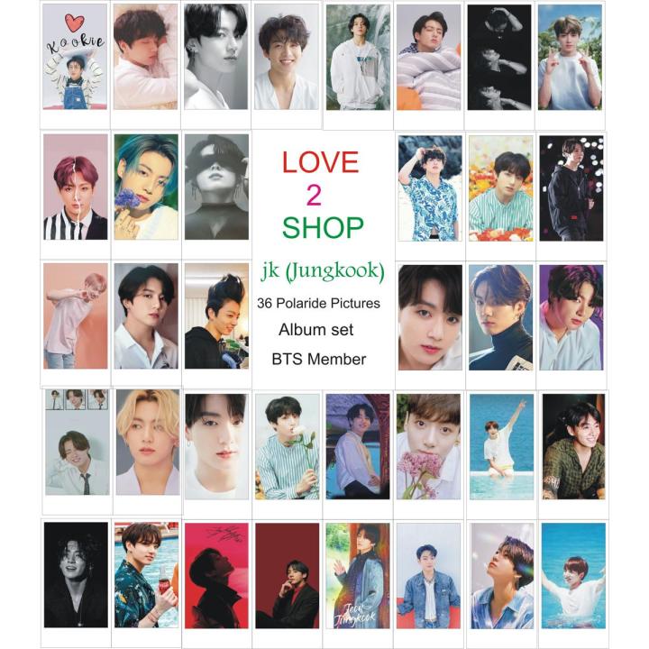JK (Jungkook) BTS member Polaroid 36 Pictures Album Set for BTS K-POP ...