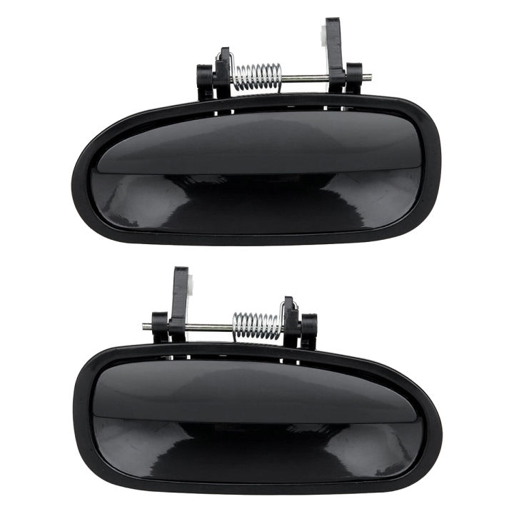 2Pcs Rear Exterior Outside Door Handles Set LH RH Black for 1996-2000 ...