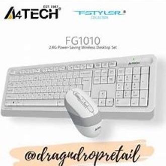 FG1010S Wireless Combo Silent Click Keyboard and Mouse Set FStyler FG1010S White Combo Wireless ...