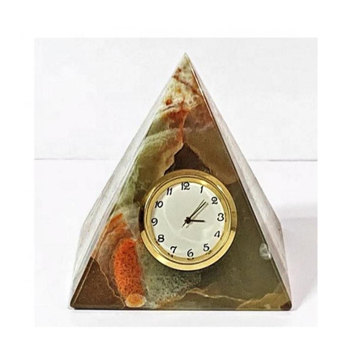 Pyramid Clock, Marble Clock, Egyptian Pyramid Clock, Marble Decoration ...