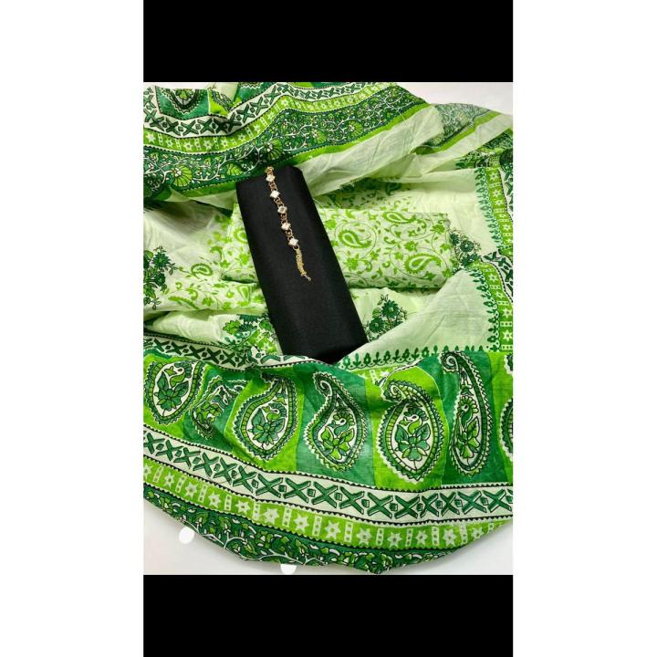 Handmade Screenprint 3 piece Suit | Daraz.pk