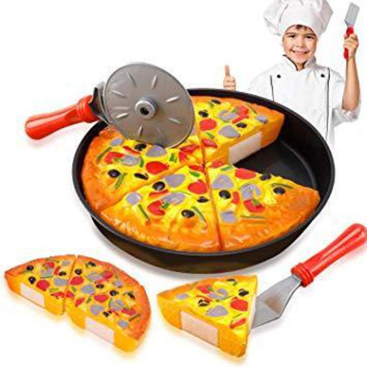 Pizza Cutting Food Set With Cutter and Tools Pretend Play Toy | Daraz.pk