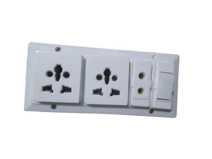 Heavy Duty Extension Board, 3000 watt to 4000 watt, with 2 light Plug ...