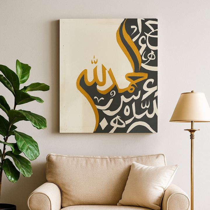 Premium Islamic Wall Frame | Quranic Calligraphy Wall Art | 1 Piece ...