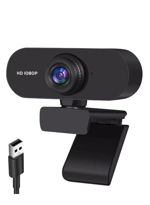 AU KEY 1080p Webcam, Full HD USB Computer Camera with Stereo ...