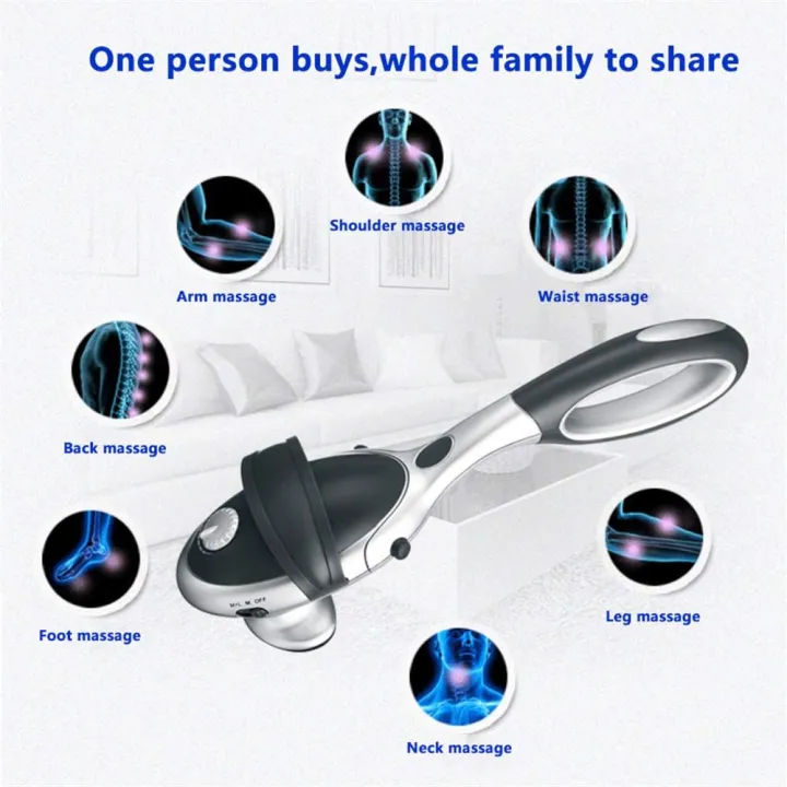 Handheld Full Body Electric Massager Percussion Machine Wand Back ...