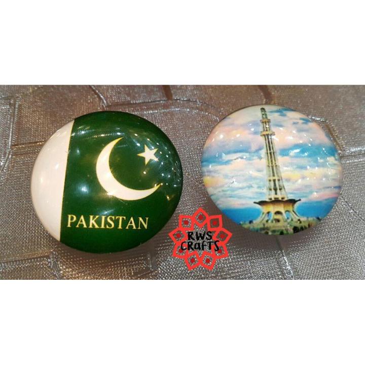 Fridge Magnets . Pakistani Monuments . set of 2 souvenirs .Handmade ...