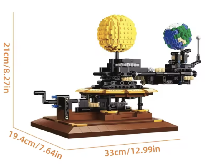 DIY Solar System Building Blocks Set – Earth, Moon & Sun Motion Model ...