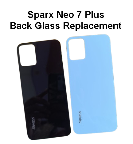 SparX Neo 7 Plus Back Glass Battery Cover Rear Door Housing Case For ...