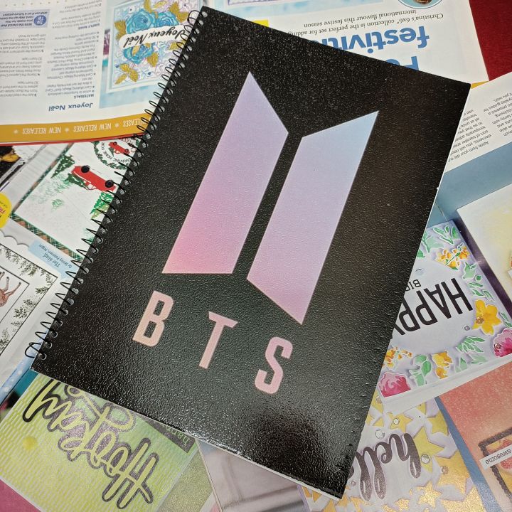 MyKitab - BTS Spiral Notebook-A4|Notebook for Girls and Boys |Diary ...