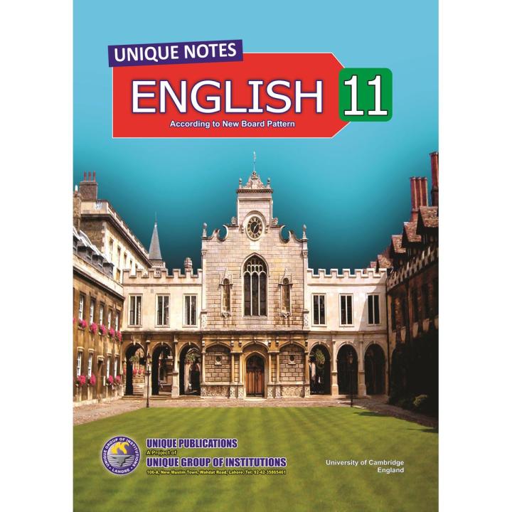 Unique Notes English 11 | Daraz.pk