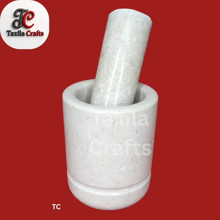 Professional Marble Mortar and Pestle Set – Natural Stone Herbal ...
