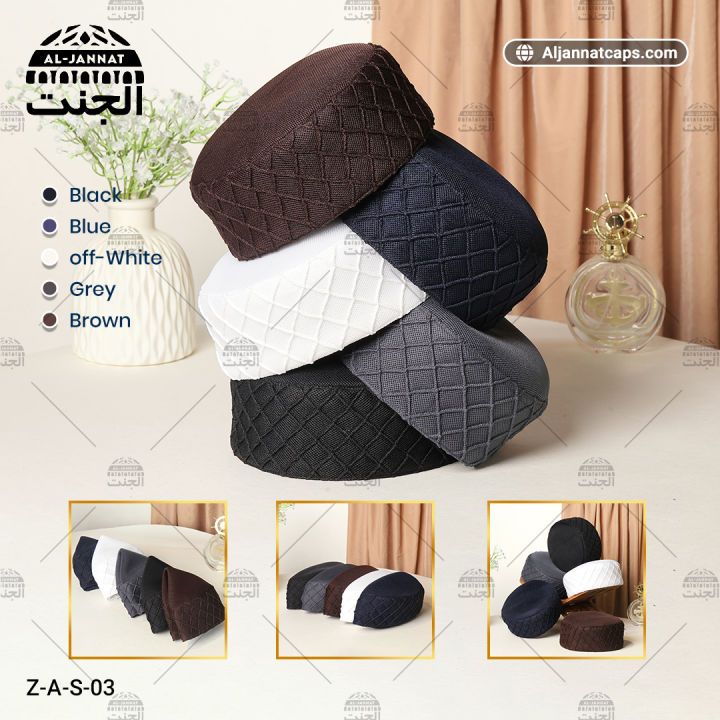 Best Quality Namaz Cap Z-A-S-03 Net Prayer cap For Men Namaz Topi ...
