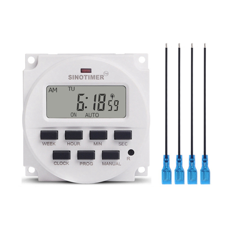 1 Set Timing Switch Accurate to Seconds 220V Timer with 4 10Cm Wire ...