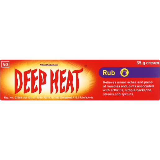 Deep Heat Cream Pain Relief Cream 35gm | Daraz.pk
