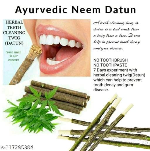 Natural Neem Stick datun | 15 Pcs Miswak | Neem Plant | Pure Organic ...
