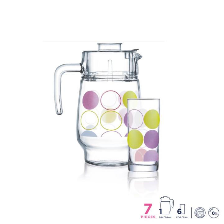Luminarc 7pcs Zoom White Water Set | Daraz.pk